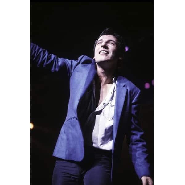 Bruce Springsteen performing in a blue blazer Photo Print - Bed Bath ...