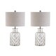 Artichoke 24.5" LED Glass Table Lamp, Mercury Silver (Set of 2) by ...