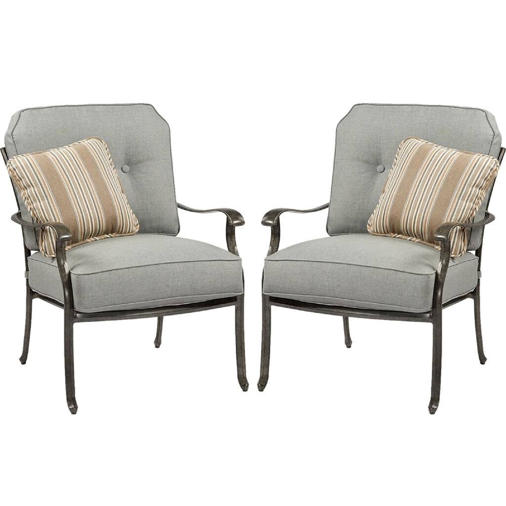 Agio Madison Lounge Chair Set of 2 with Cushion - 28in W x 34in D x ...