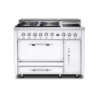 Viking TVDR4804F 48 Inch Wide 6.2 Cu. Ft. Free Standing Dual Fuel Range ...