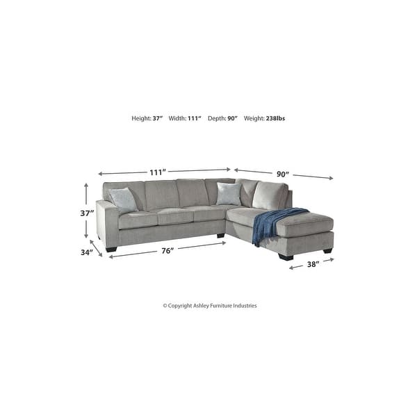 Signature Design by Ashley Altari 2-Piece Sleeper Sectional with Chaise ...
