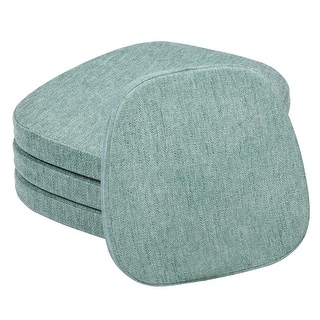 14x14 Inches Metal Chairs Cushions with Ties Set of 4, Non-Slip Metal ...