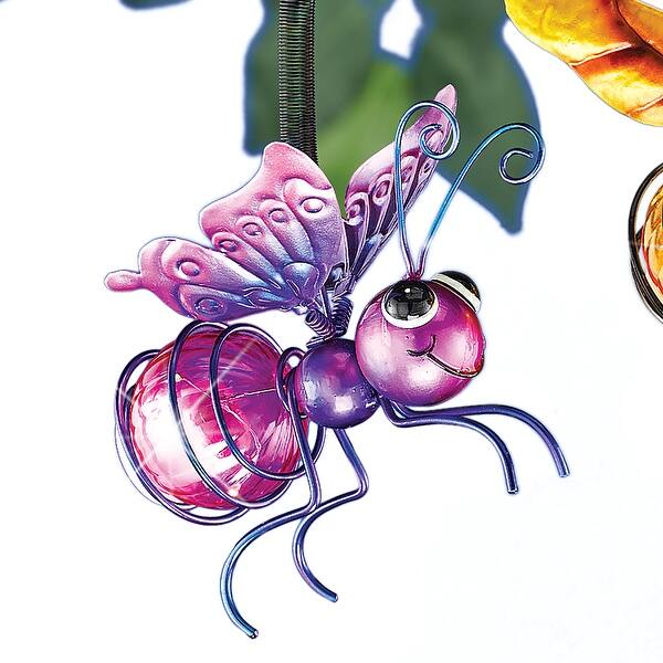 Hanging LED Solar Lighted Metal Bugs with Bouncy Springs - On Sale ...