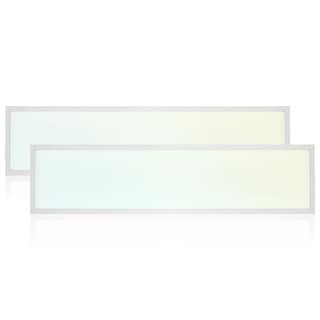 Luxrite 1x4 FT LED Panel Light, 5CCT 3000K - 6500K, 20W/30W/40W, 5000 ...