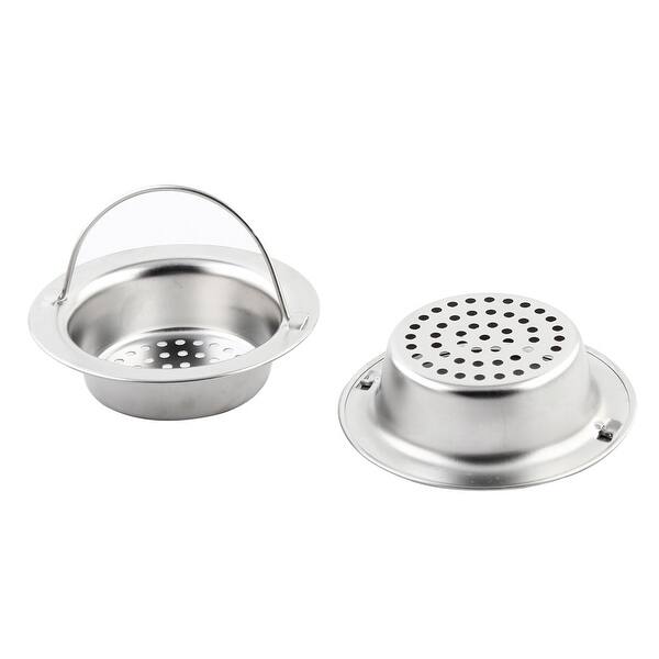 Stainless Steel Hand-held Food Stopper Water Sink Basin Strainer 5 PCS ...
