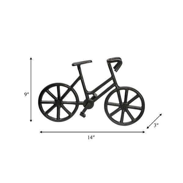 9" Metal Bicycle Sculpture Aluminum Decorative Bike Figurine for Home ...