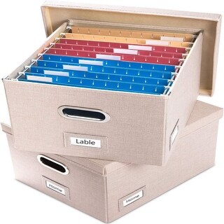 File Organizer Box - Set of 2(17x14x11.2 inch) - Bed Bath & Beyond ...