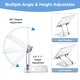Acrylic Book Stand Adjustable Height Book Holder for Textbook Magazine ...