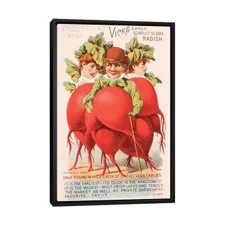 iCanvas ""Radish People" Advertisement Card, 1880" by New York ...