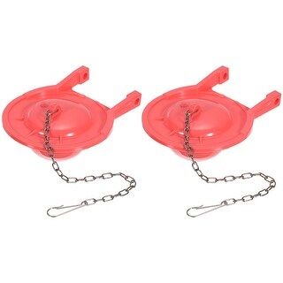 Toilet Stopper Flapper, 2pcs Fit 3" Flush Valve Toilet, Red, 4.92"x3.86 ...