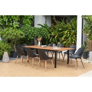 Amazonia Brooklyn FSC Certified Wood Outdoor Patio Dining Set - Bed Bath & Beyond - 37872966