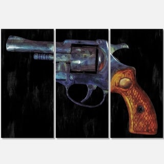 Retro Revolver - Vintage Revolver Glossy Metal Wall Art - Bed Bath ...