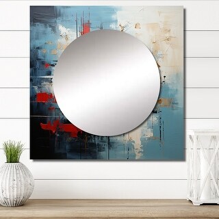 Designart "Collage Serenade I" Abstract Collages Wall Mirror - Abstract ...