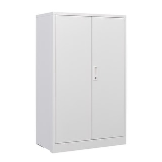 Metal Storage Cabinet With Door & Shelves Folding File Storage Cabinet ...