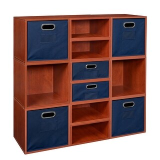 Noble Connect Storage Set- 6 Full Cubes/6 Half Cubes with Foldable ...