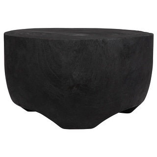 Uttermost Lark Ebony Coffee Table - 42"W x 16"H x 42"D - Bed Bath ...