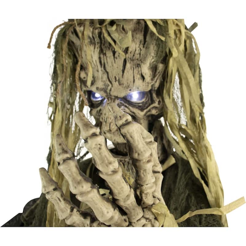Haunted Hill Farm Life-Size Animatronic Tree Man, Indoor/Outdoor ...
