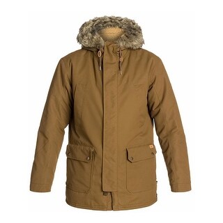 Quiksilver Mens Ferris Parka Coat, Brown, Large - Bed Bath & Beyond ...