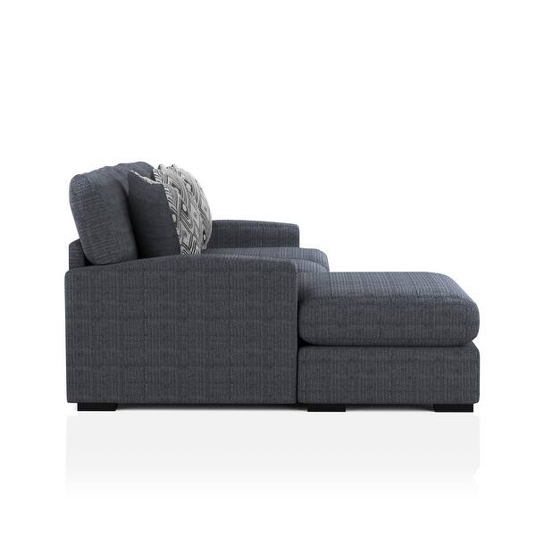 Kintra Contemporary Chenille Cushioned L-Shaped Sectional by Furniture ...