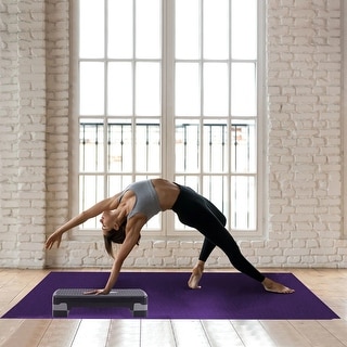 Aerobic Exercise Training Step Platform with Adjustable Height,Black ...