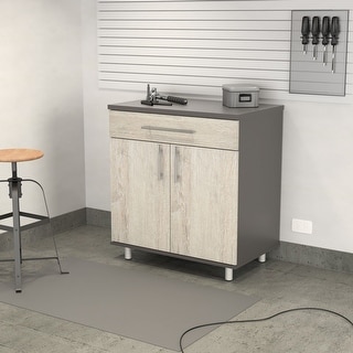 Inval KRATOS Series Garage Storage Cabinet with 1-Drawer/ 2-Doors - Bed ...