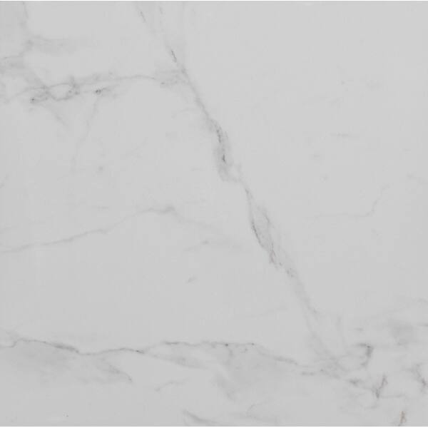 The Tile Life Huntington 13" x 13" White Porcelain Tile Flooring and ...