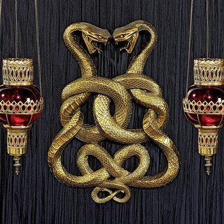Design Toscano Egyptian Infinity Cobra Twins Wall Plaque - Bed Bath ...