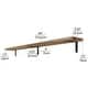 Wallniture Cervo 60-72-84 inch Long, Floating Wood Wall Shelf with ...