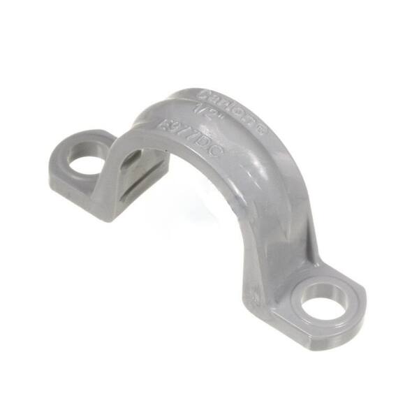 1 in. 2 Hole Conduit Strap Clamp Curved Grey American Imaginations ...