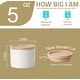 5 fl oz Airtight Ceramic Food Storage Containers with Wooden Lid ...