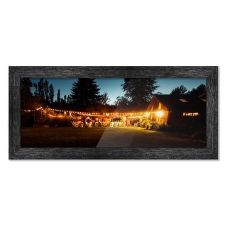 6x16 Frame Black Barnwood Picture Frame - Modern Photo Frame Includes ...