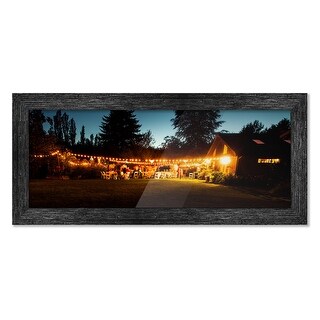 8x36 Frame Black Barnwood Picture Frame - Modern Photo Frame Includes ...