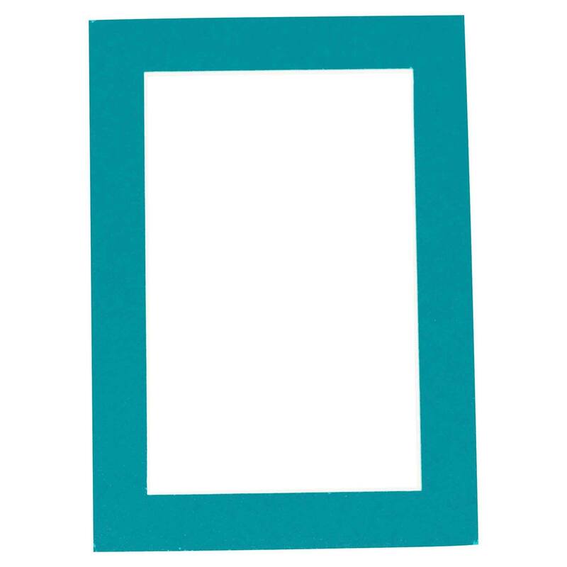 Pack of TEN 6x10 Mats Bevel Cut for 4x8 Photos - Acid Free Teal Blue ...