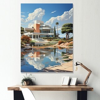 Designart "Country Clubs Sunrise Architecture" Country Clubs Wall Art ...
