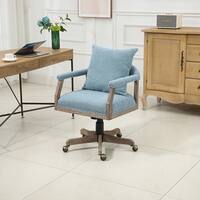 Adjustable Swivel Accent Chair Light Blue Computer Chair Office Chair ...