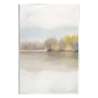 Stupell Misty Distant Lake Landscape Design Wall Plaque, Design By Kim ...