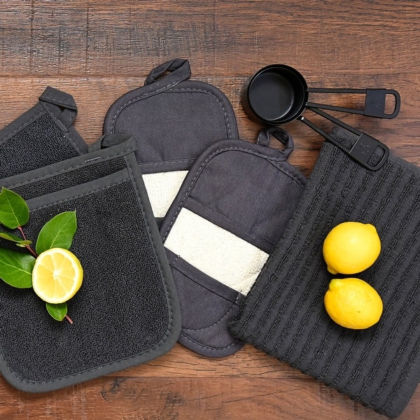 RITZ Cotton Terry Pot Holder Mitz (Set of 4) - Bed Bath & Beyond - 34428491