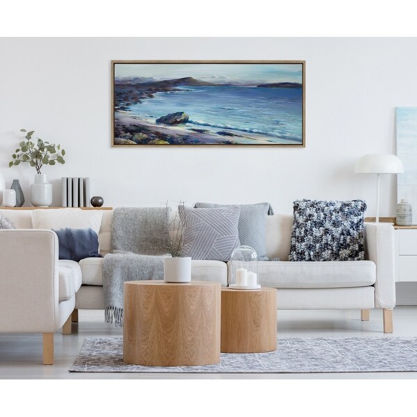 Kate and Laurel Sylvie Mountainscape Framed Canvas by Annie Quigley ...