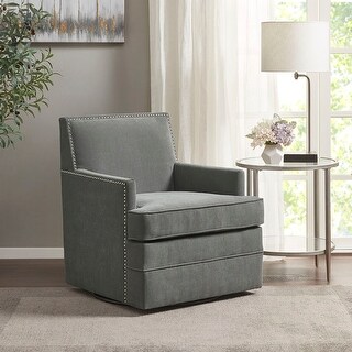 Elegant 360 Degrees Swivel Upholstered Single Sofa Accent Chair Arm ...