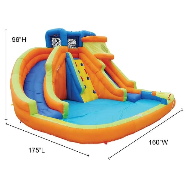 Banzai Drop Zone Kids Inflatable Water Park & Toss Like A Boss Giant ...