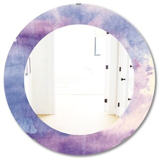 Designart 'Geometric Cream Block I' Printed Modern WallMirror ...