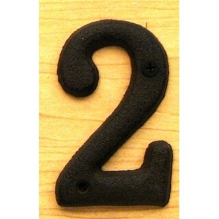 Solid Cast Iron Number 2 - 3 1/2"T x 2 1/4"W - Bed Bath & Beyond - 20534135