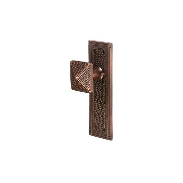 The Copper Factory CF182 Solid Copper Privacy Door Knob Set with - Bed ...