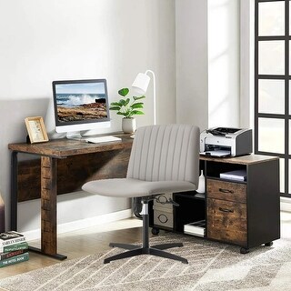 Integrated desk chair Gray computer chair PU reclining chair - Bed Bath ...
