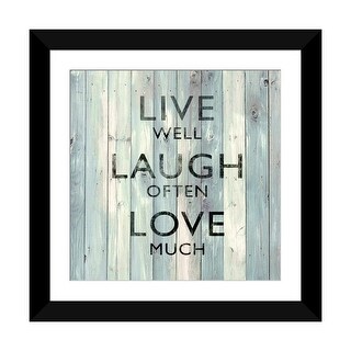iCanvas "Live Well, Laugh Often, Love Much On Wood" by Jamie MacDowell ...