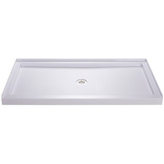DreamLine SlimLine 32 in. D x 54 in. W x 2 3/4 in. H Single Threshold ...