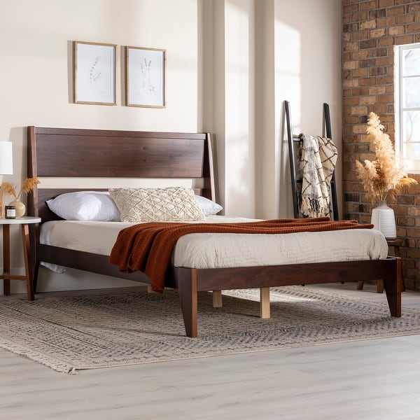Middlebrook Solid Wood Modern Queen Size Platform Bed - On Sale - Bed ...