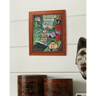 Springdale Floral Path Wall Art Panel in Multi-Colored Finish - Bed ...