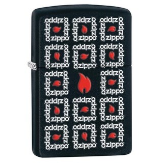 Zippo zippo28667 Zippo Zippo Surround Black Matte Windproof Lighter ...