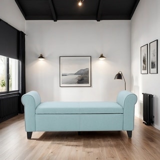 Danbury Armed Storage Bench in Light Blue - Bed Bath & Beyond - 41021704
